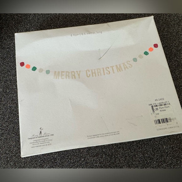 Meri Meri | Holiday | Nib Meri Meri 8 Ft Merry Christmas Garland | Poshmark